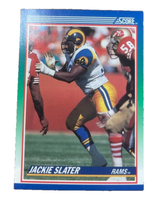 1990 SCORE CARD # 81 Jackie Slater - Los Angeles Rams | eBay