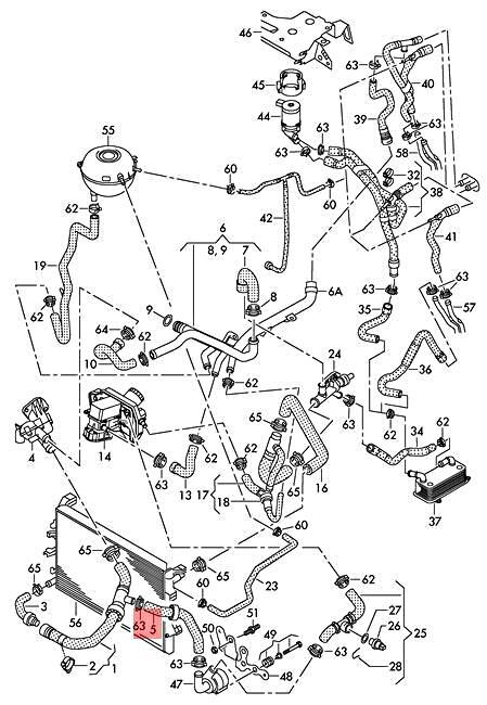Genuine VW Campmobile Typ2 Transp. LT Campmobile-T5 T6 Coolant Hose ...