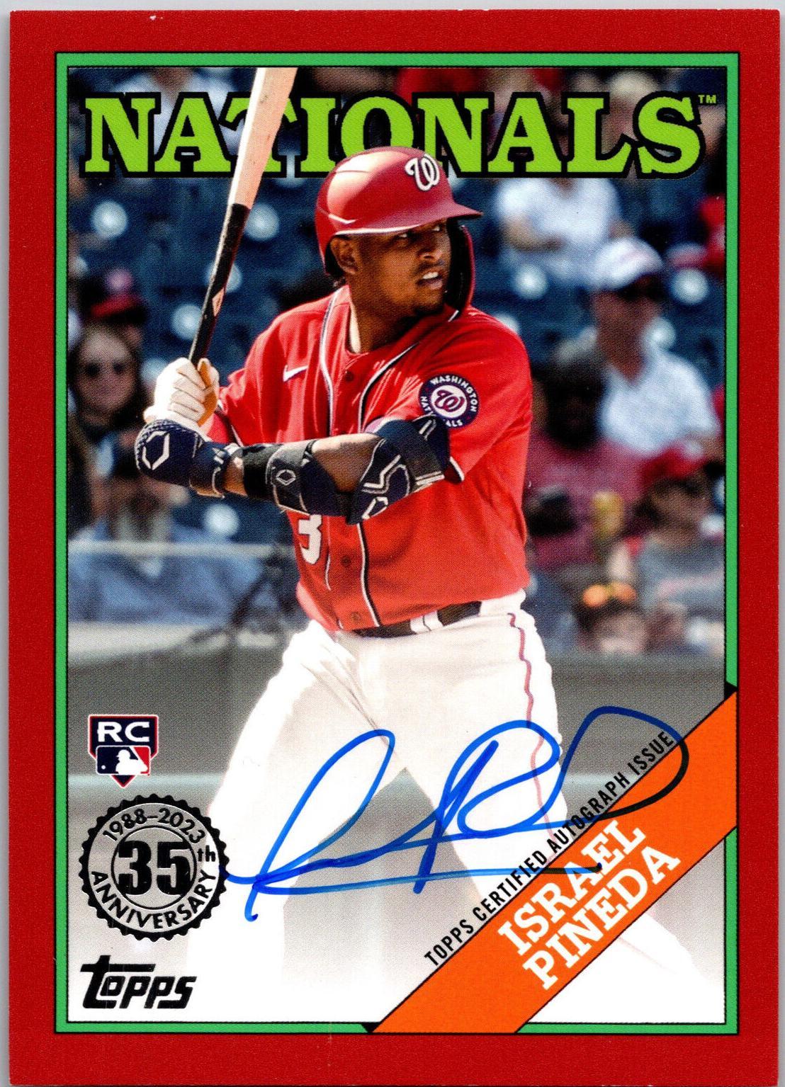 2023 Topps Series 2 - 1988 Topps Baseball Autographs Israel Pineda ...