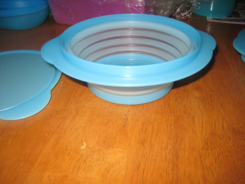Tupperware FlatOut Flat Out 4 Cup Collapsible Go Flex Storage Container ...