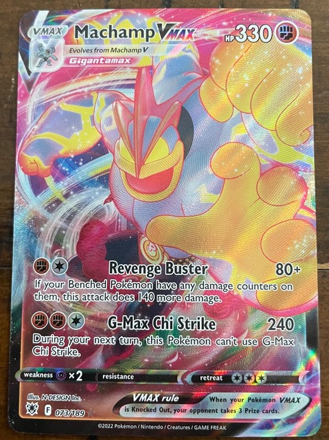 Pokémon TCG Machamp VMAX Sword & Shield - Astral Radiance 073/189 Holo ...