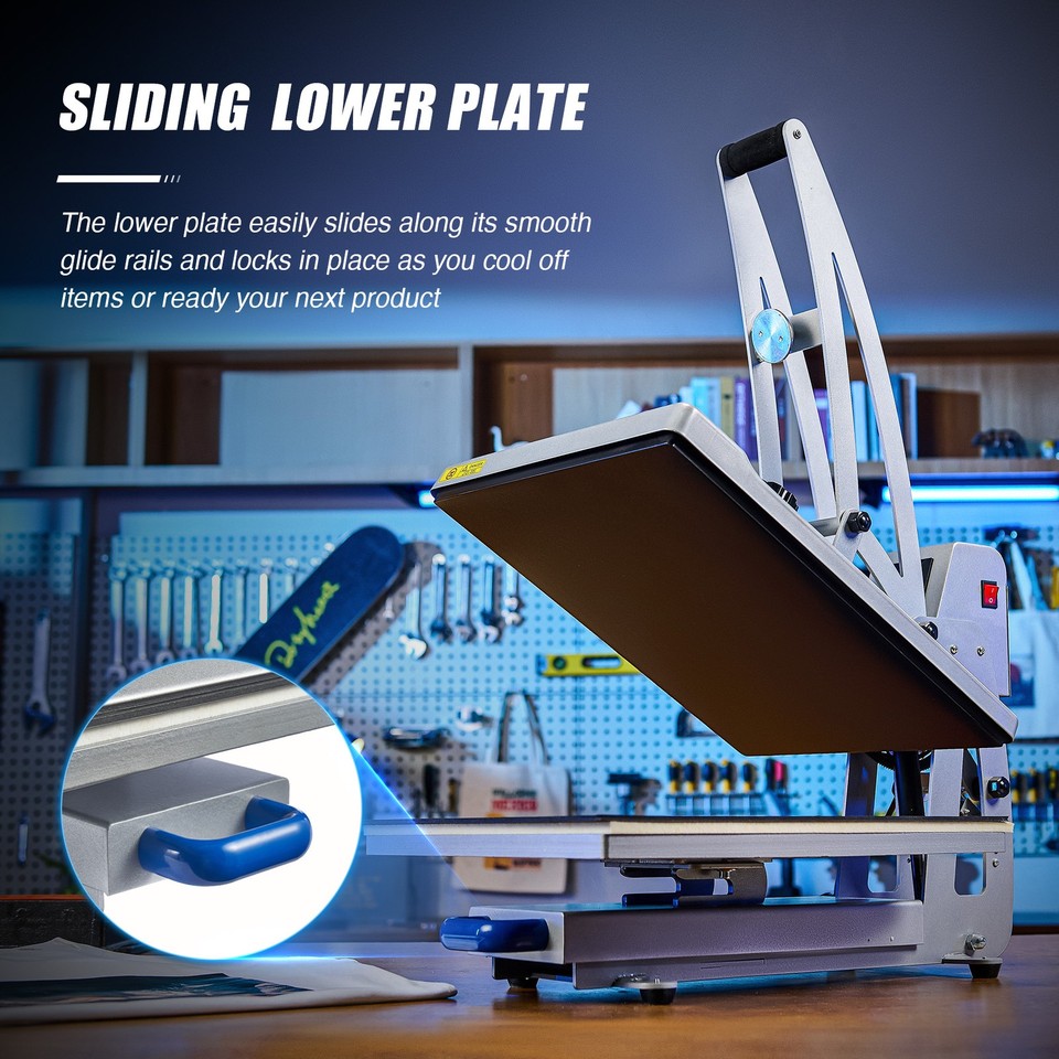 CREWORKS Heat Press Machine 16x20" Inch Auto Open Heat Transfer ...
