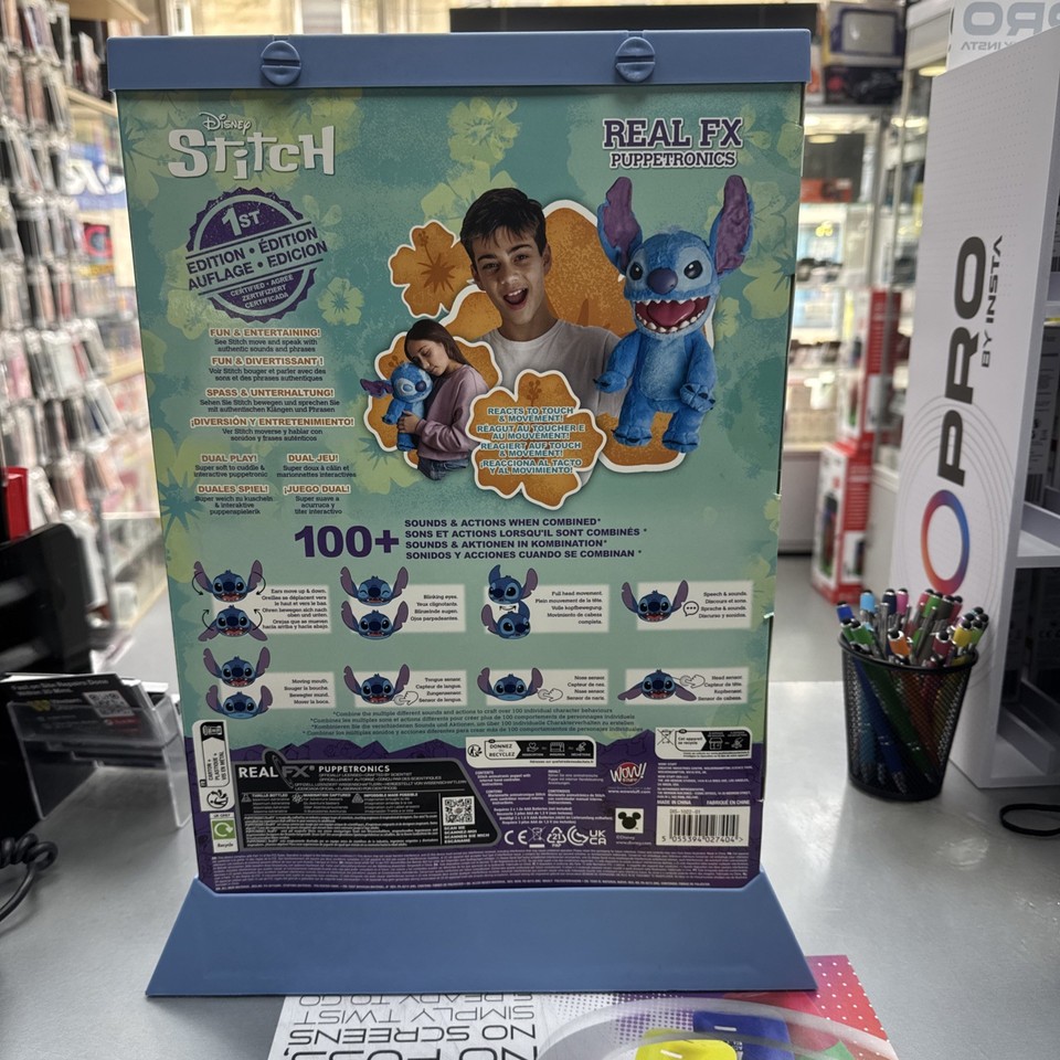 WOW! Stuff: Real FX Disney Stitch Puppet - 18" Animatronic Plush | eBay