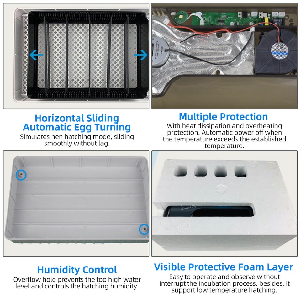 12-Egg Automatic Egg Incubator With Humidity Control For Hatching Eggs RNDP | eBay
