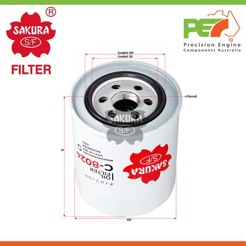 New * SAKURA * Oil Filter For HYUNDAI H100 2.5L 4CYL Turbo Diesel D4BBﾠ ...