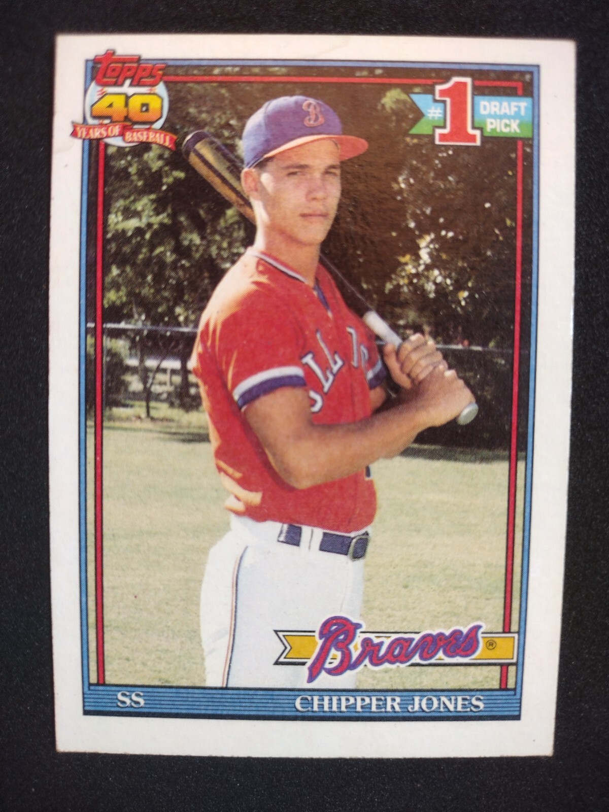 Chipper Jones Rookie Card #1 Draft Pick! Excellent condition. 1991 ...
