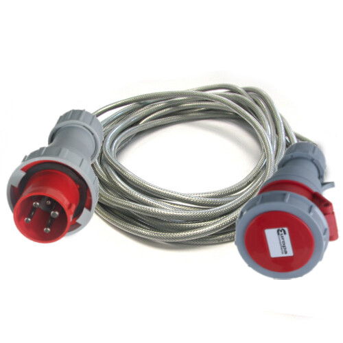 415V THREE PHASE EXTENSION LEAD 63A OR 125A SY CABLE LARGE GENERATOR ...