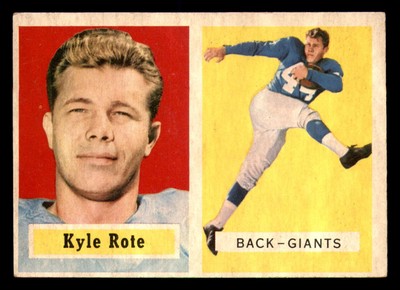 1957 Topps #59 Kyle Rote Excellent+ NY Giants ID:347650 | eBay