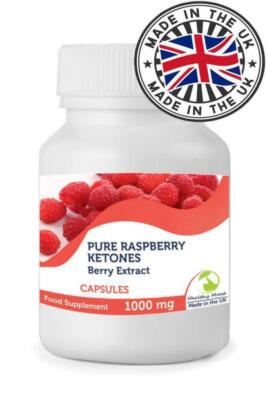 Raspberry Ketones Fruit Extract 1000mg 120 Capsules Health Supplements ...