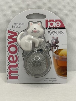 Joie MSC Meow White Cat Tea Cup Infuser 18/8 Stainless Steel ...