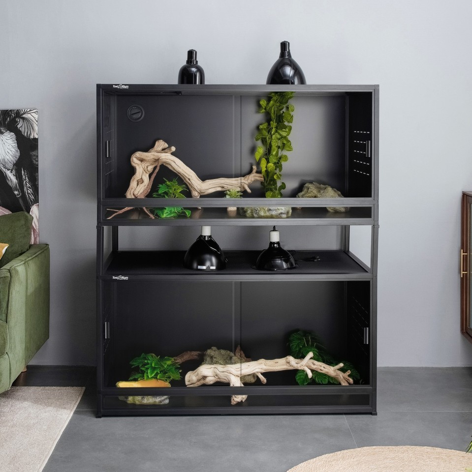 Stackable Large Reptile Enclosure 48x24x24Inch PVC 120 Gallon Large ...