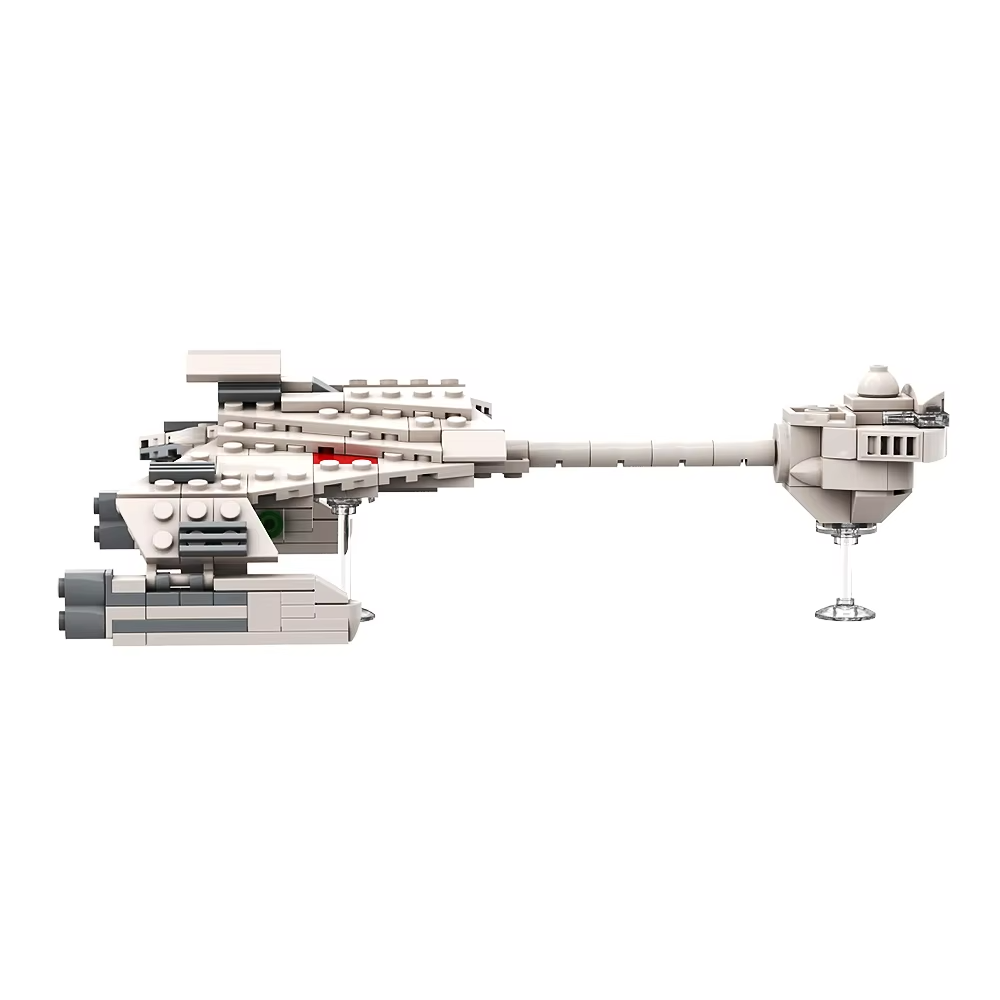 Star Trek Klingon D7 Class Cruiser Warship White 223 Pcs MOC Building ...