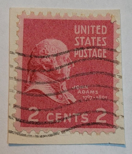 United States Postage Stamp ~ John Quincy Adams ~ 6₵ Red ~ Posted ~ c ...