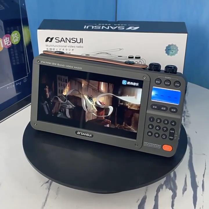 Portable FM/MW/SW Radio Big LED Display Radio Wireless Bluetooth ...