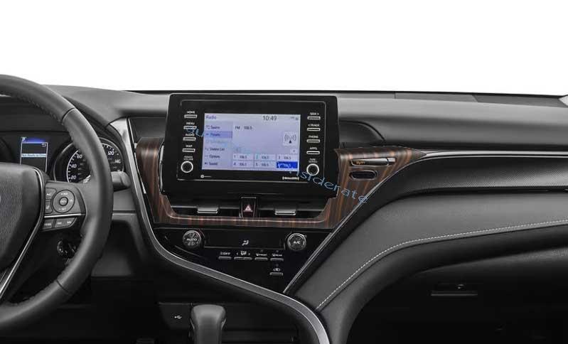 For Toyota Camry 2021-2024 Peach Wood Grain Middle Console Navigation ...