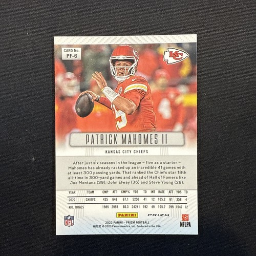 Patrick Mahomes 2023 Prizm Throwback Flashback Silver SP | eBay