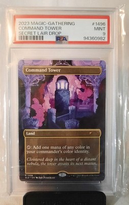 MTG 2023 Secret Lair Drop #1496 Command Tower Graded PSA 9 MINT | eBay