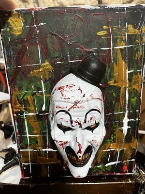 Terrifier 3 -3D Art The Clown Art Piece-Hand Painted- 9x12 UnFramed ...