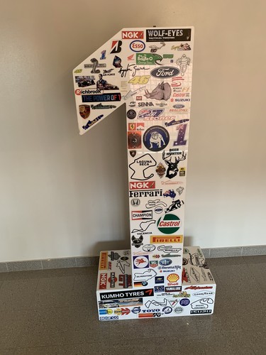 Large 3D Perspex No.1 Statue/Display With With Automotive/Sport ...