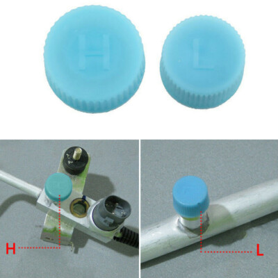 2X Valve Caps High Low Pressure A/C AC System Valve Cap Air ...