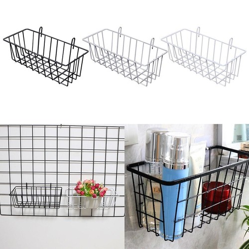Storage Baskets Panel Basket Hanging Grid Storage Rack Display Racks | eBay