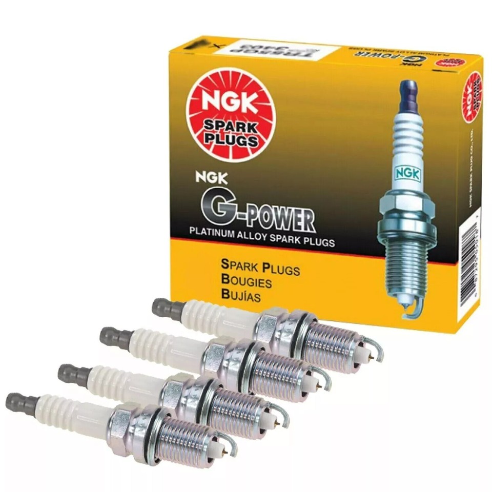 NGK 5018 Platinum Spark Plug Kit Set of 4 for Altima Sentra Camry ...