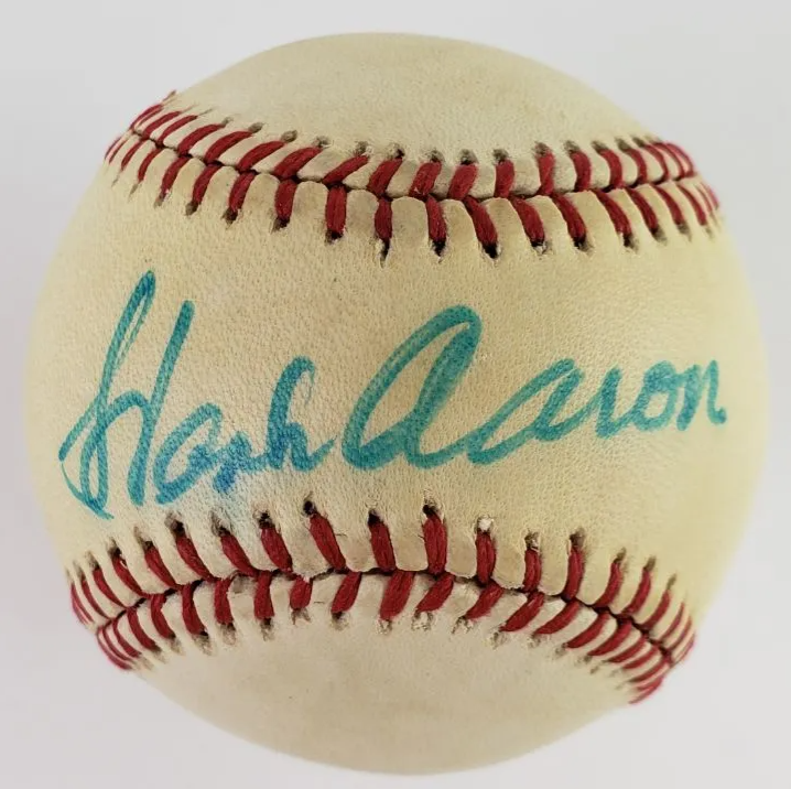 Hank Aaron Autograph