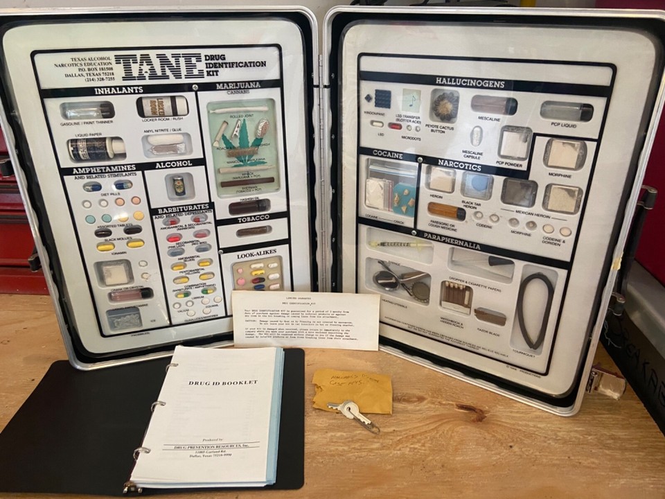 Vintage Drug Identification Briefcase | eBay