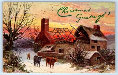 TUCK Oilette ~ Christmas - Winter Scenes - Longstaffe Postcard | eBay
