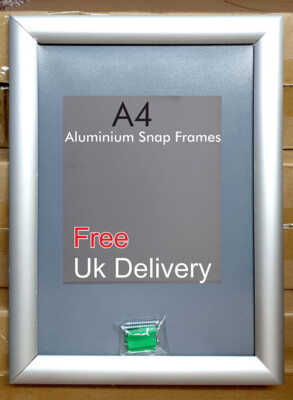 A4 Aluminium Snap Frames Poster Holder Retail Wall Notice Boards - | eBay