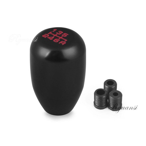 Universal Car 6 Speed Manual Shift Knob Gear Stick Shifter Lever Black ...