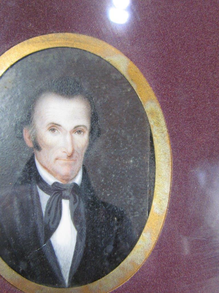 ANTIQUE 1800s SAMUEL MASON AMERICAN MINIATURE W/C PORTRAIT | eBay