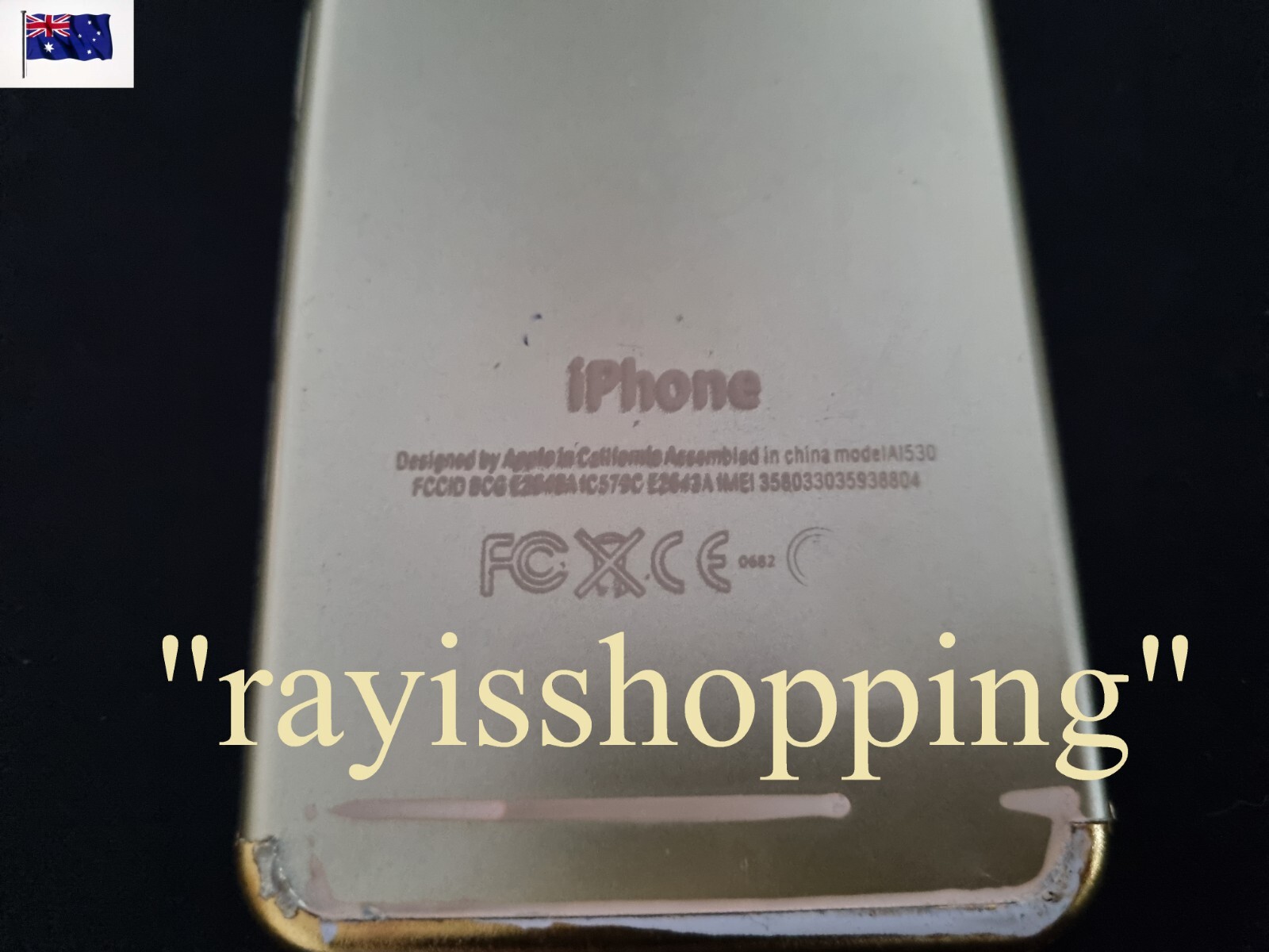 GOLD Phone Electric Shock, LED Torch, Red Laser Toy Funny Fake Gag ...