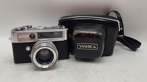 Yashica Lynx-5000 35mm Film Camera w/ Yashinon 4.5cm 45mm F1.8 & Case ...