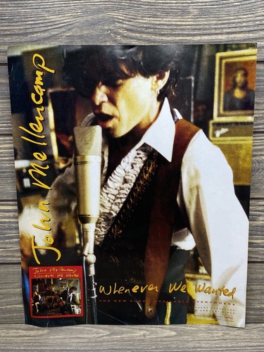Vintage Polygram 1991 John Cougar Mellencamp Whenever We Wanted Poster ...