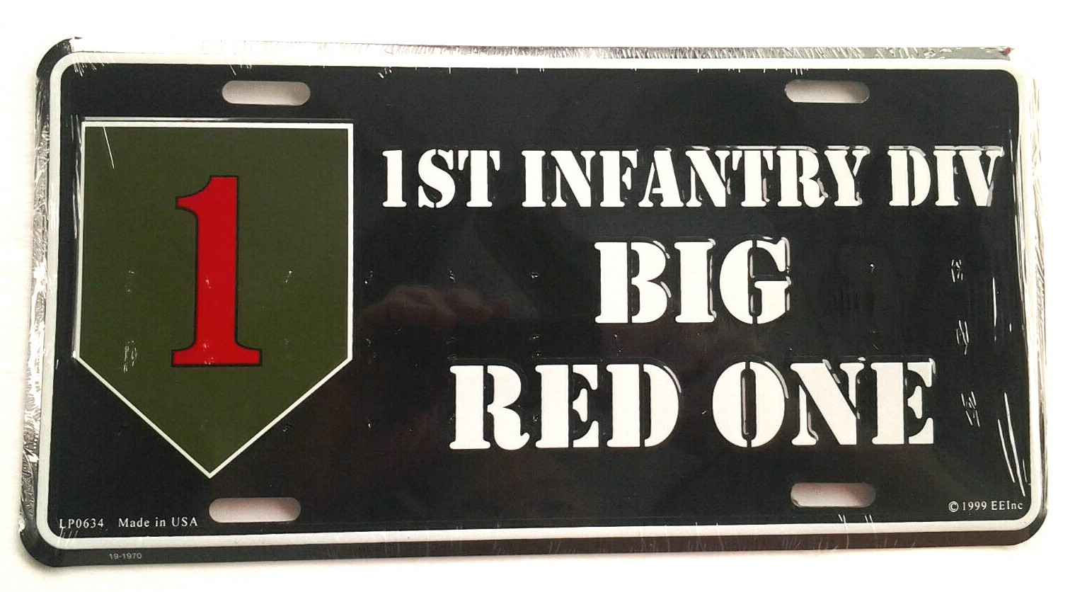1ST INFANTRY DIV BIG RED ONE US ARMY Military License Plate Made in the ...
