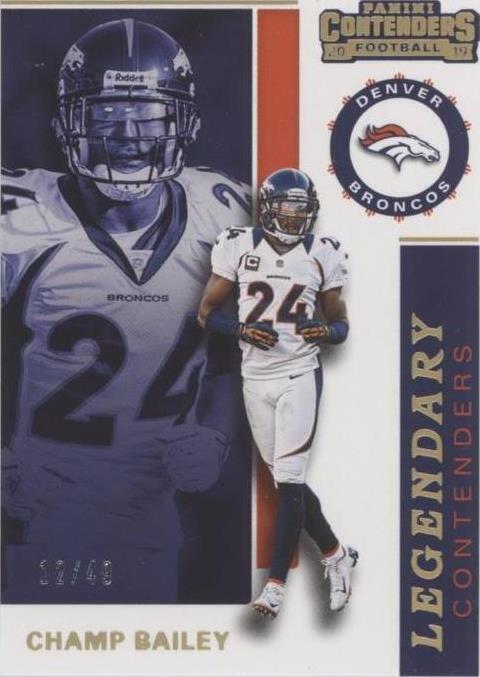 2019 Panini Contenders - Legendary Contenders Champ Bailey #LC-CB Gold ...