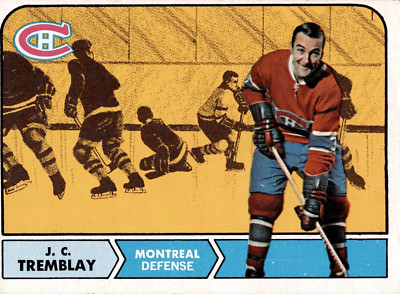 1968-69 J.C. TREMBLAY - MONTREAL CANADIENS - TOPPS #59 - NO CREASES | eBay