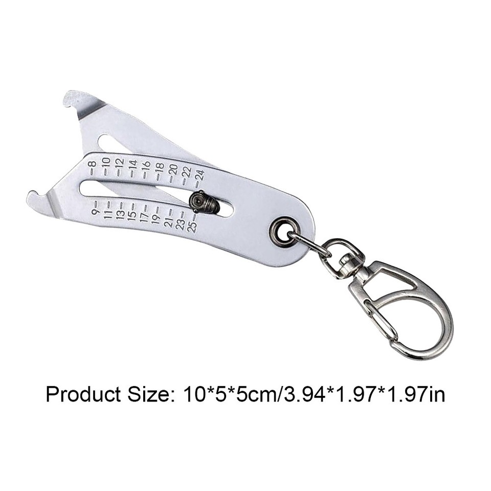 1PC Portable Precise Thread Size Checker Keychain Nut and Bolt Thread ...