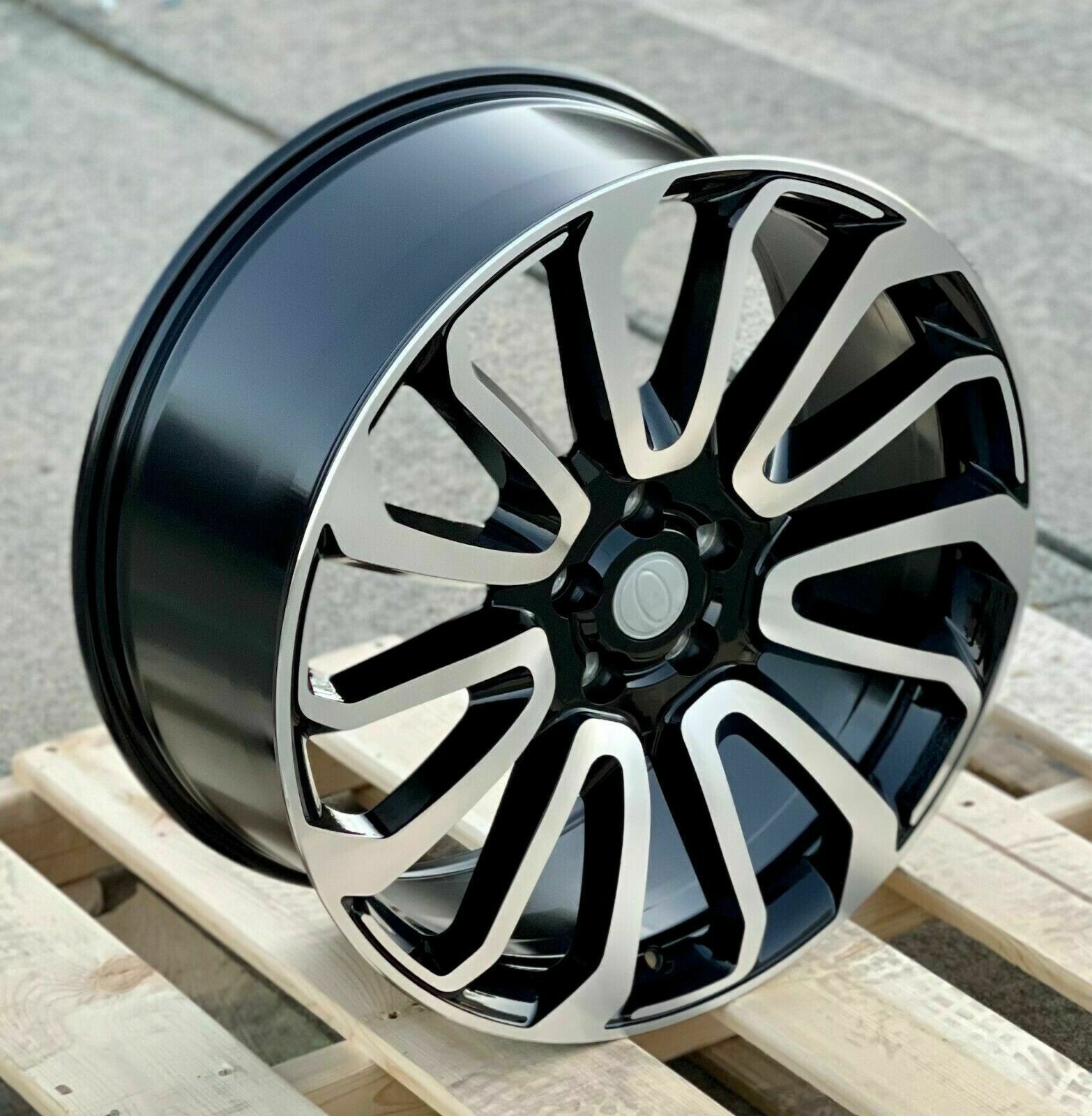 22" Wheels Fit Range Rover Land Rover HSE Sport Charger Black Machine ...