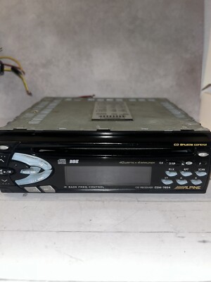 Alpine CDM-7854 Old School Car Audio CD Player Working With Harness | eBay