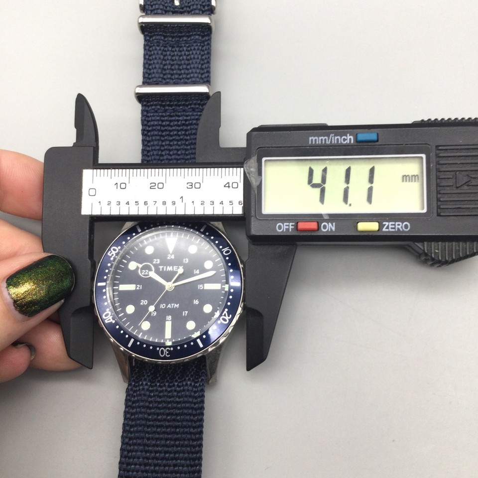 Timex Allied Navi Harbor Watch Men TW2T75400 41mm Blue Dial Silver Tone ...