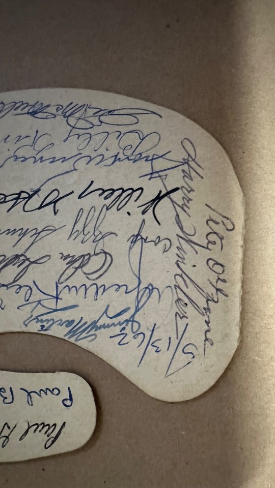 Autographed Boxing Glove Souvenir-Signed by Jack Root, Paul Berlenbach ...