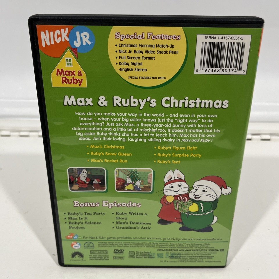 Max & Ruby's Christmas DVD | Nick Jr. 97368801745| eBay