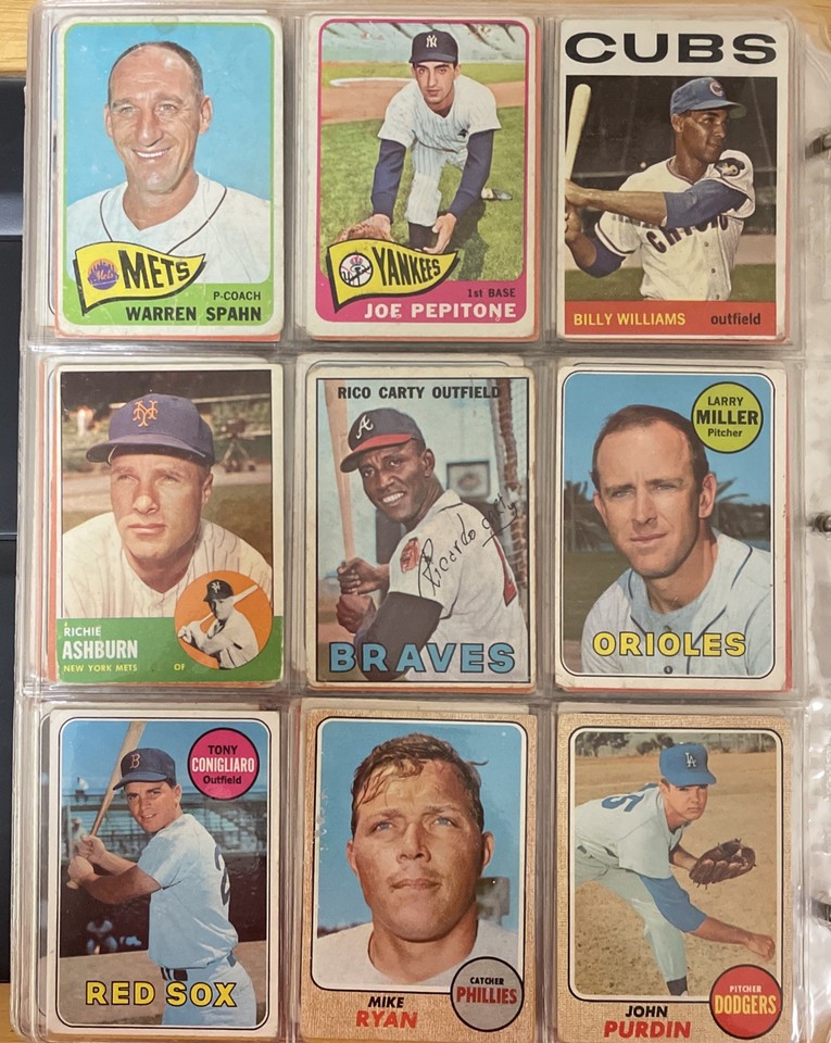 680+ 1960s Topps Baseball Card Huge Vintage LOT Bulk Collection RCs ...