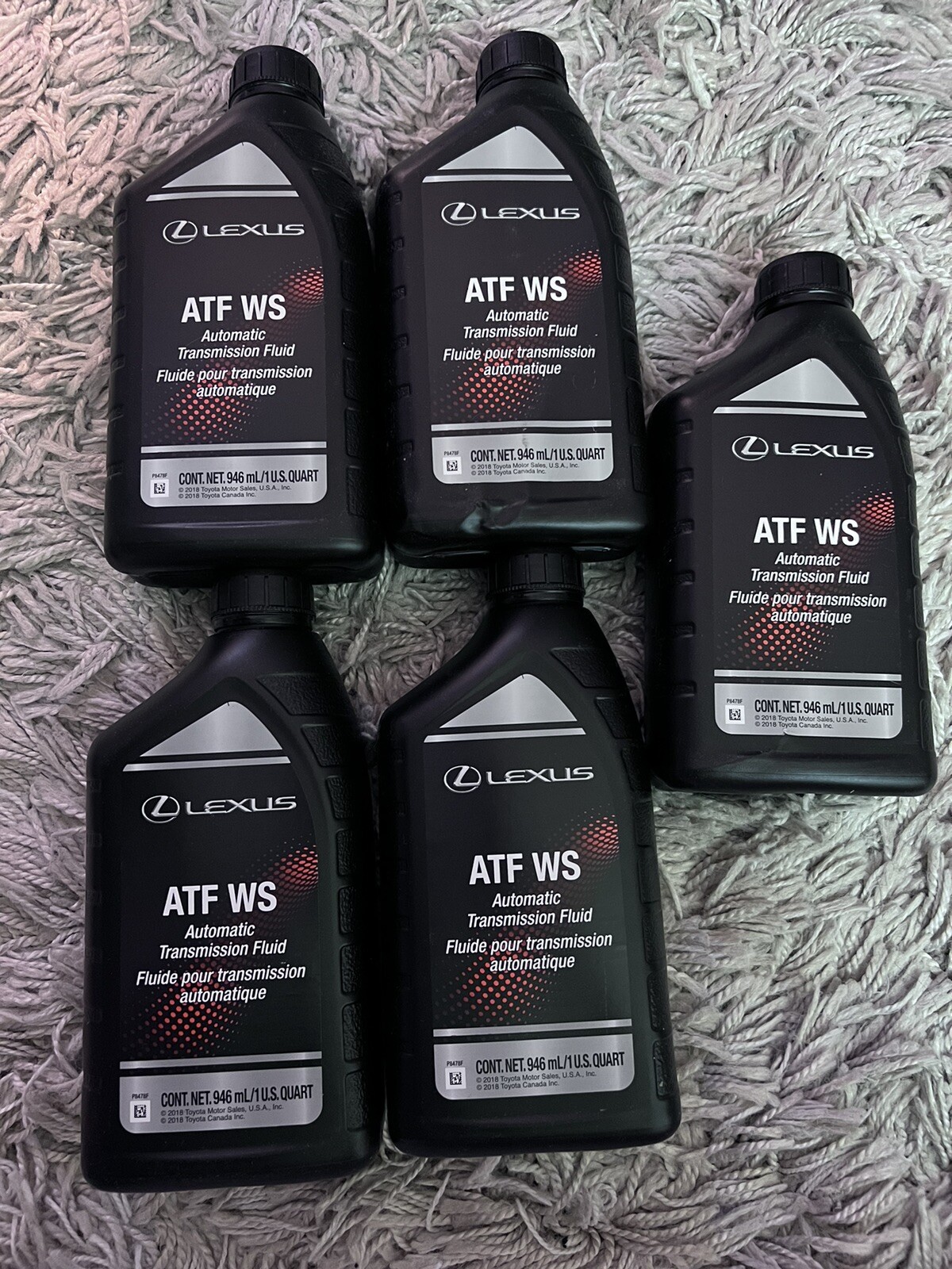 🌟Latest Model Toyota Lexus Sion ATF WS Transmission Fluid OEM Case of 6 ...