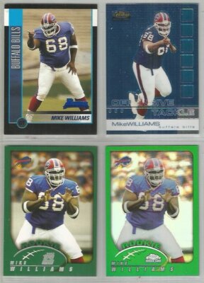 Mike Williams Buffalo Bills Texas Longhorns 4 card 2002 RC lot-all ...