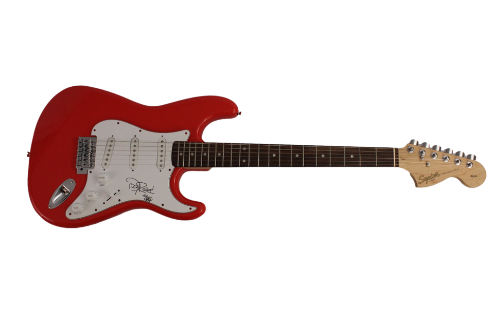 DIZZY REED SIGNED AUTOGRAPH FULL SIZE R FENDER ELECTRIC GUITAR GUNS N ...