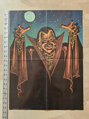 1978 Scholastic Magazine psychedelic Alex Murawski Poster Vampire ...