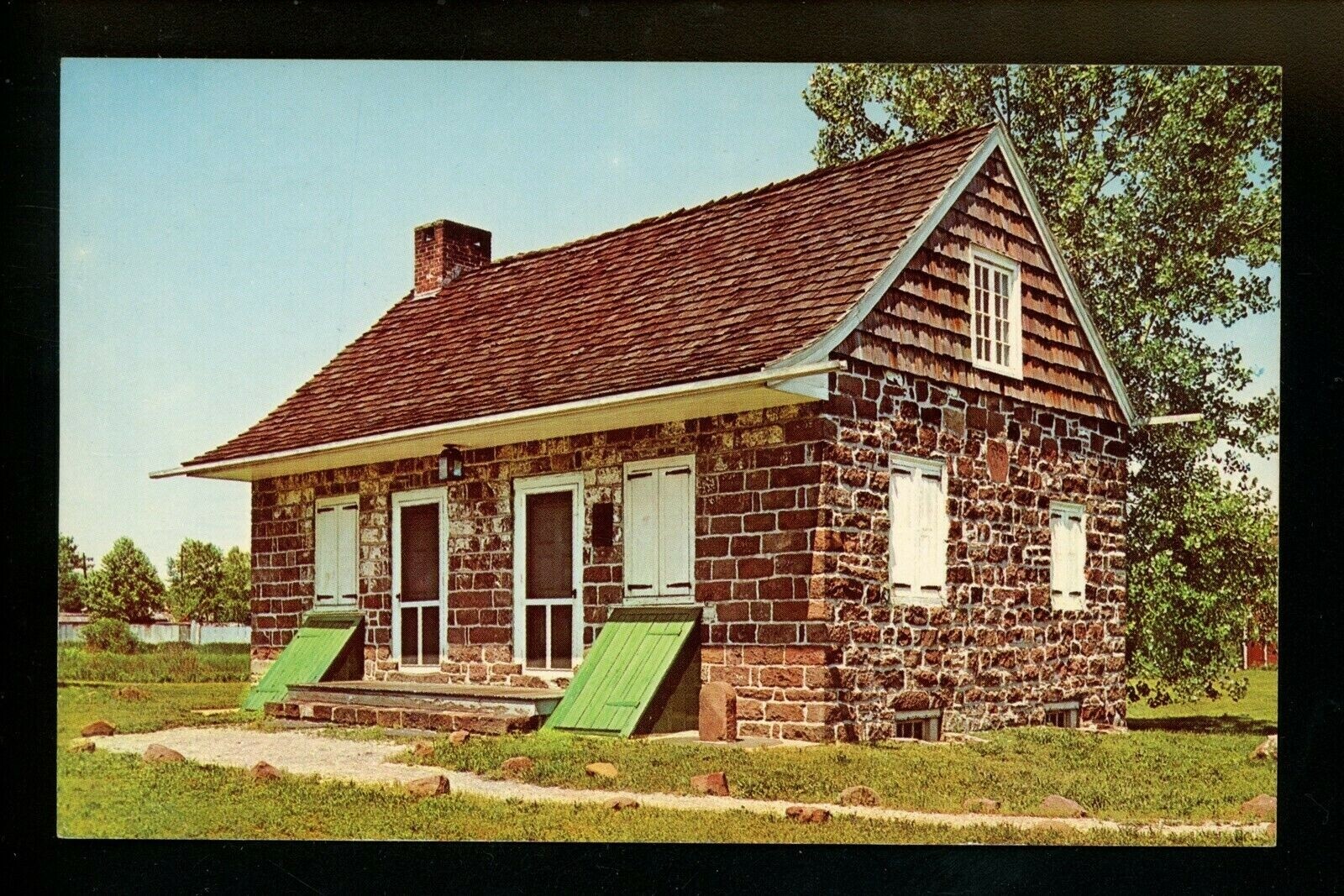 New Jersey NJ postcard North Hackensack, The 1678 Demarest House chrome ...